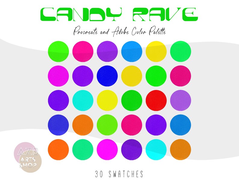 Y2K Tiktok Procreate & Photoshop Color Palette Bundle Procreate ...
