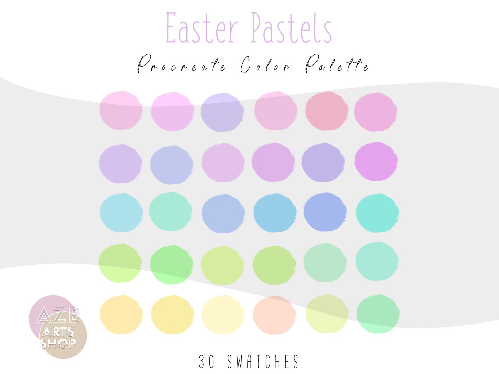 Easter Procreate Color Palette Bundle | Color Palette for Procreate ...