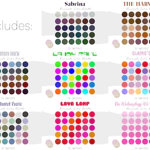 Aesthetic Procreate Color Palette MEGA BUNDLE | Color Palette for ...