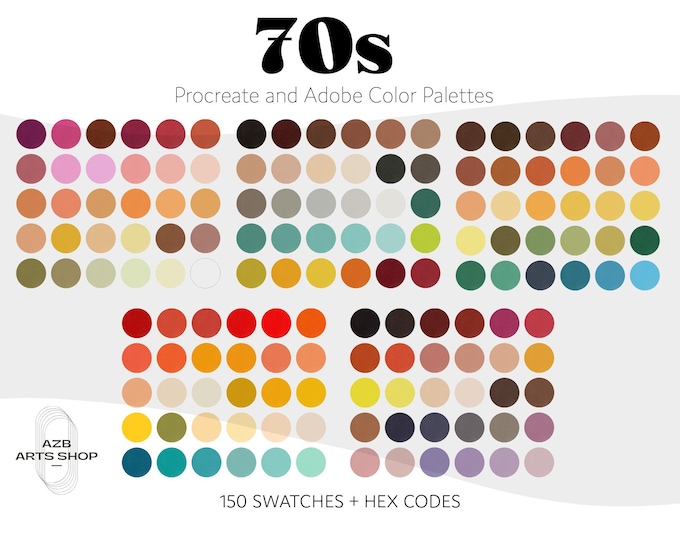 Pastel Goth Procreate Color Palette Bundle | Color Palette for ...