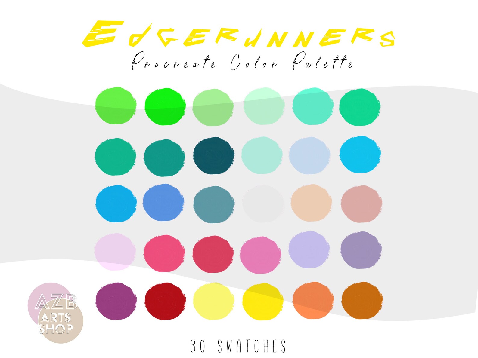 Cyberpunk Procreate Color Palette Bundle Color Palette for - Etsy Canada