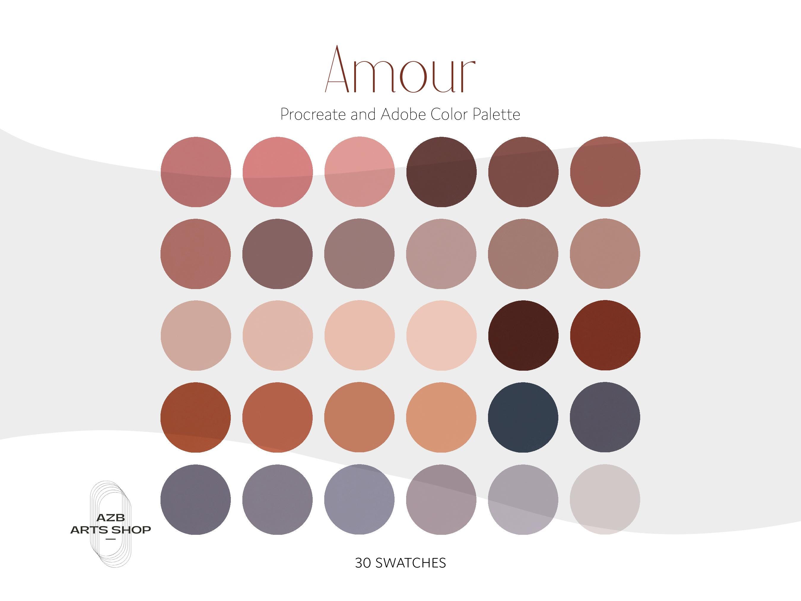 Rococo Baroque Pastel Procreate & Adobe Color Palette Bundle ...