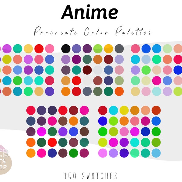 Anime Color Palette - Etsy