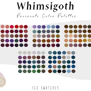 Whimsigoth Procreate Color Palette Bundle Color Palette for - Etsy