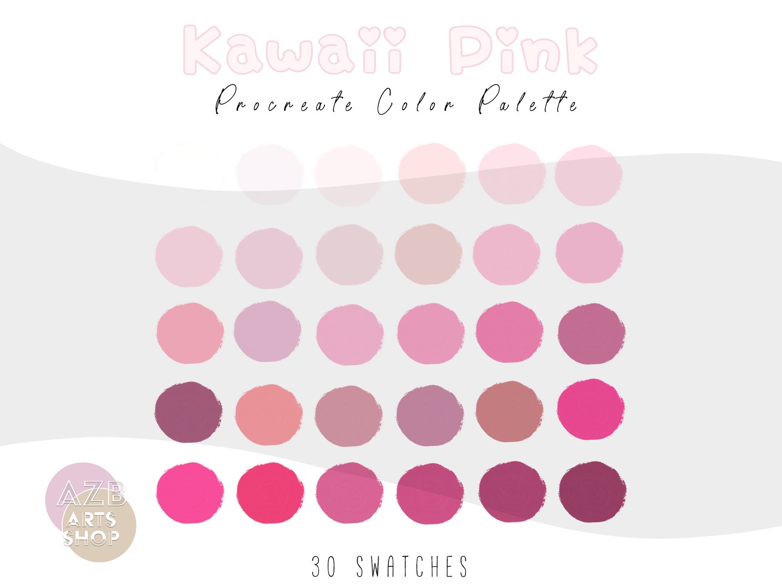 Kawaii Procreate Color Palette Bundle Cute Color Palette For Etsy