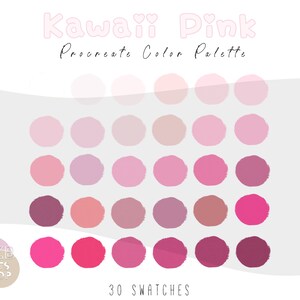 Kawaii Procreate Color Palette Bundle Cute Color Palette for - Etsy