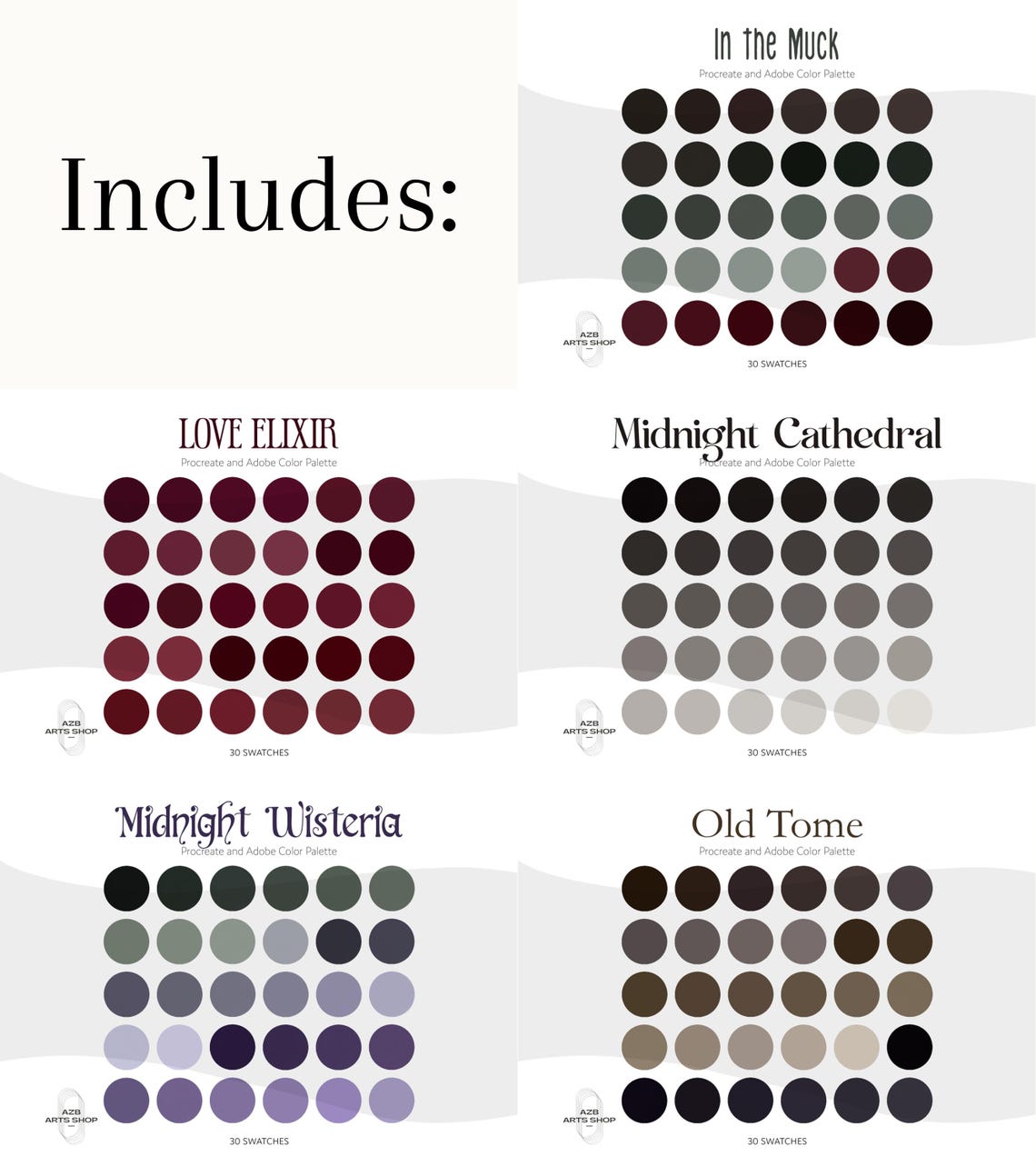 Goth Color Palette Vault | 25 Aesthetic Moody Dark Whimsigoth Emo Color ...