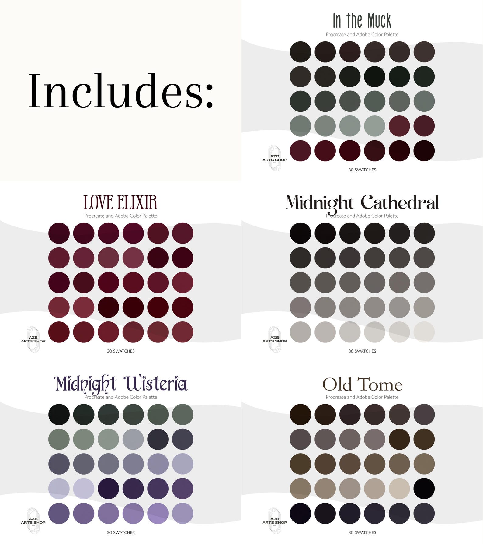 Goth Color Palette Vault | 25 Aesthetic Moody Dark Whimsigoth Emo Color ...