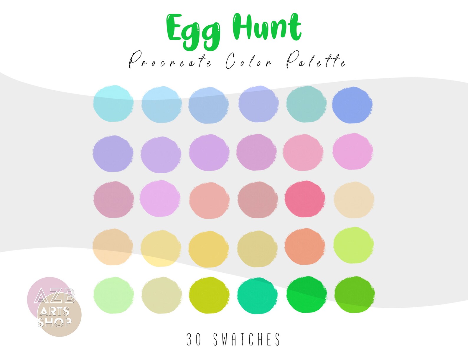 Easter Procreate Color Palette Bundle | Color Palette for Procreate ...