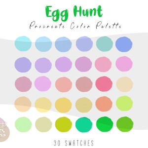 Easter Procreate Color Palette Bundle | Color Palette for Procreate ...