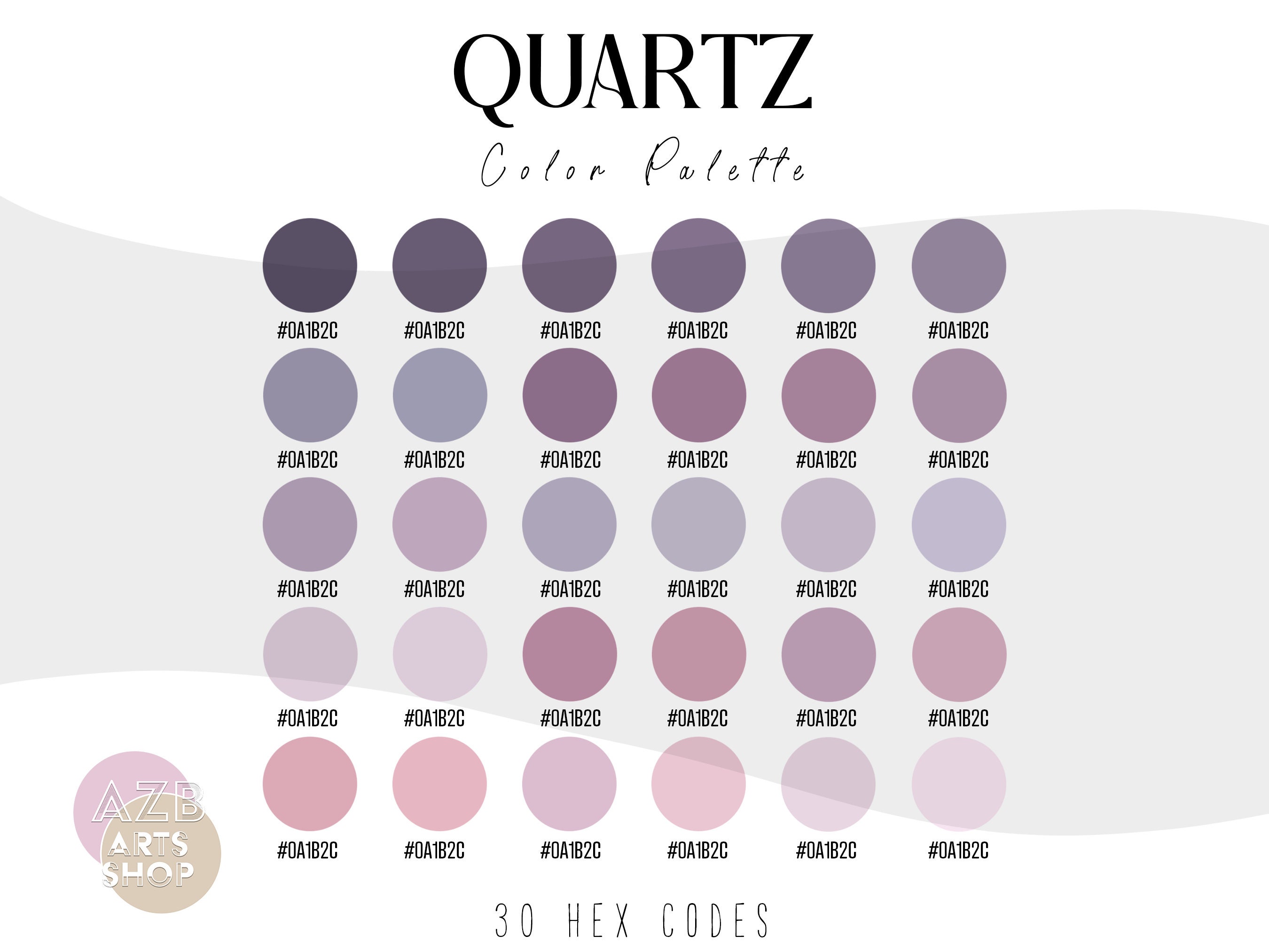 Quartz Crystal Procreate Adobe Color Palette Color Palette for ...