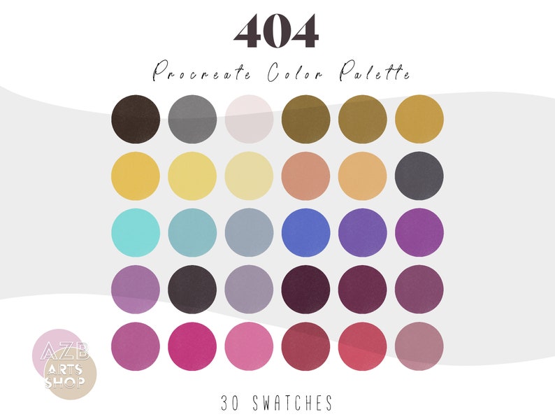 Cyber Y2K Procreate Color Palette Bundle Color Palette for Procreate ...