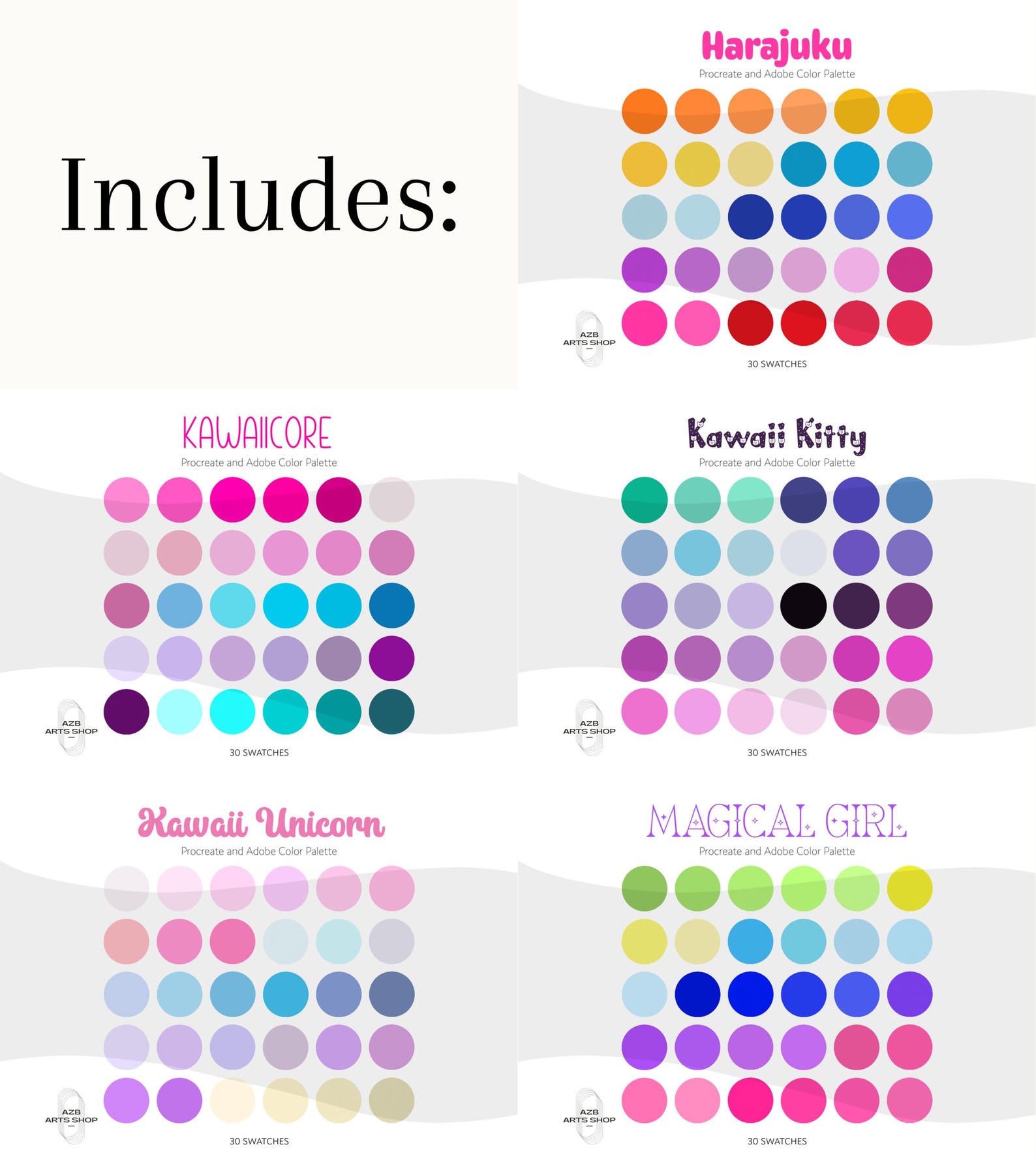 Kawaii Anime Cute Kawaiicore Dolly Color Palette Vault | 25 Aesthetic ...