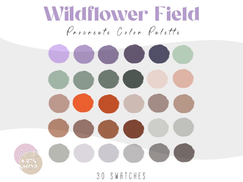 Spring Boho Procreate Color Palette Bundle Color Palette for Procreate ...