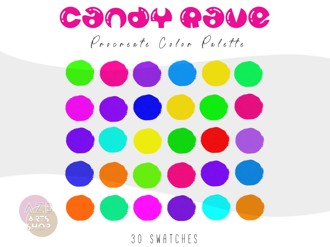 Y2K Procreate Color Palette Bundle Color Palette for - Etsy Canada
