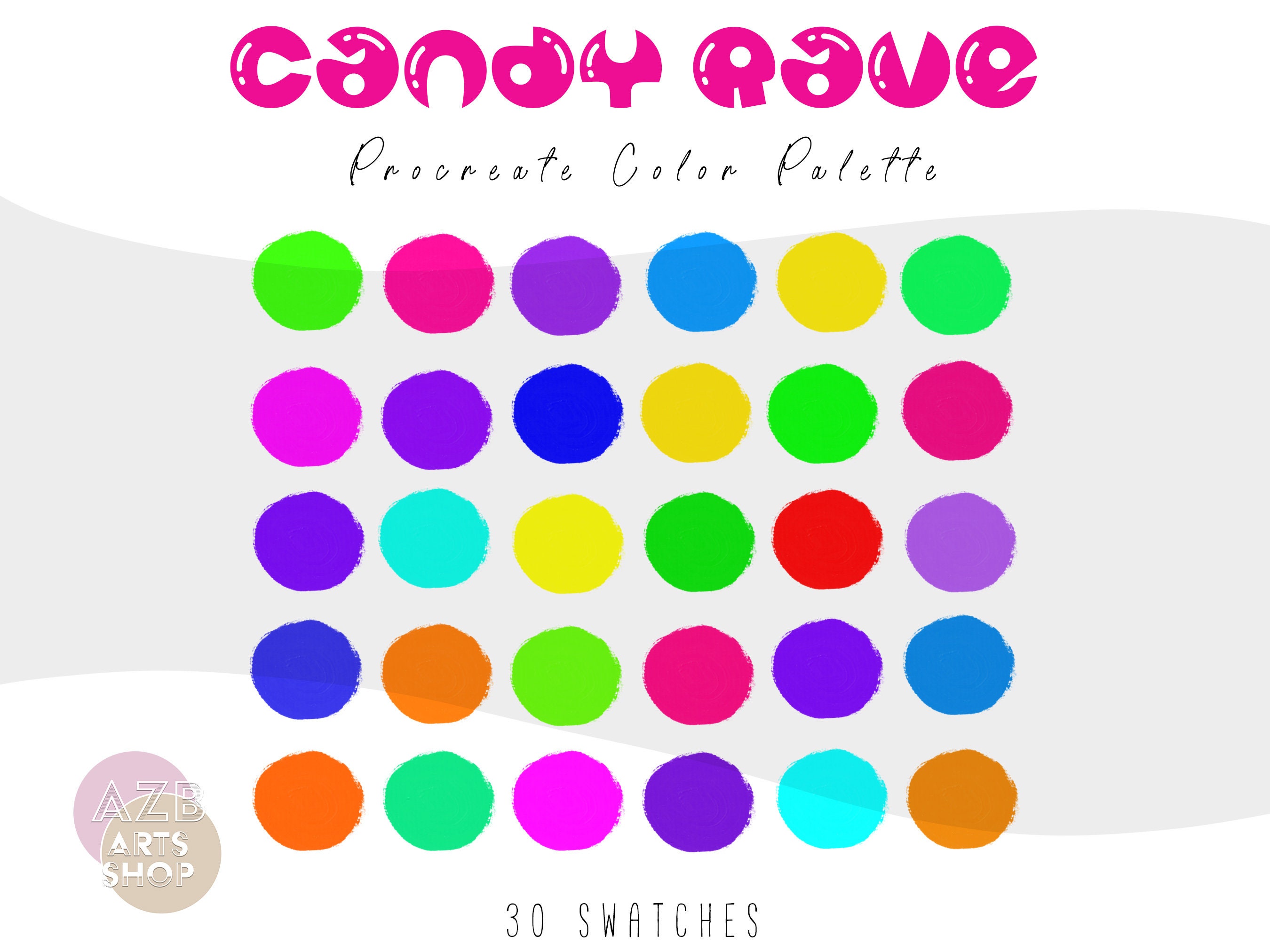 Y2K Procreate Color Palette Bundle Color Palette for - Etsy Canada