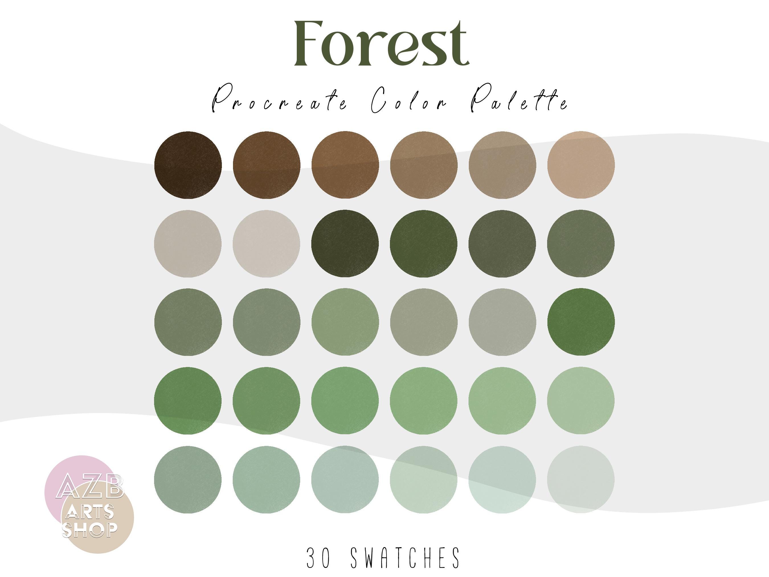 Earth Tones Procreate Color Palette Bundle Color Palette for Procreate ...