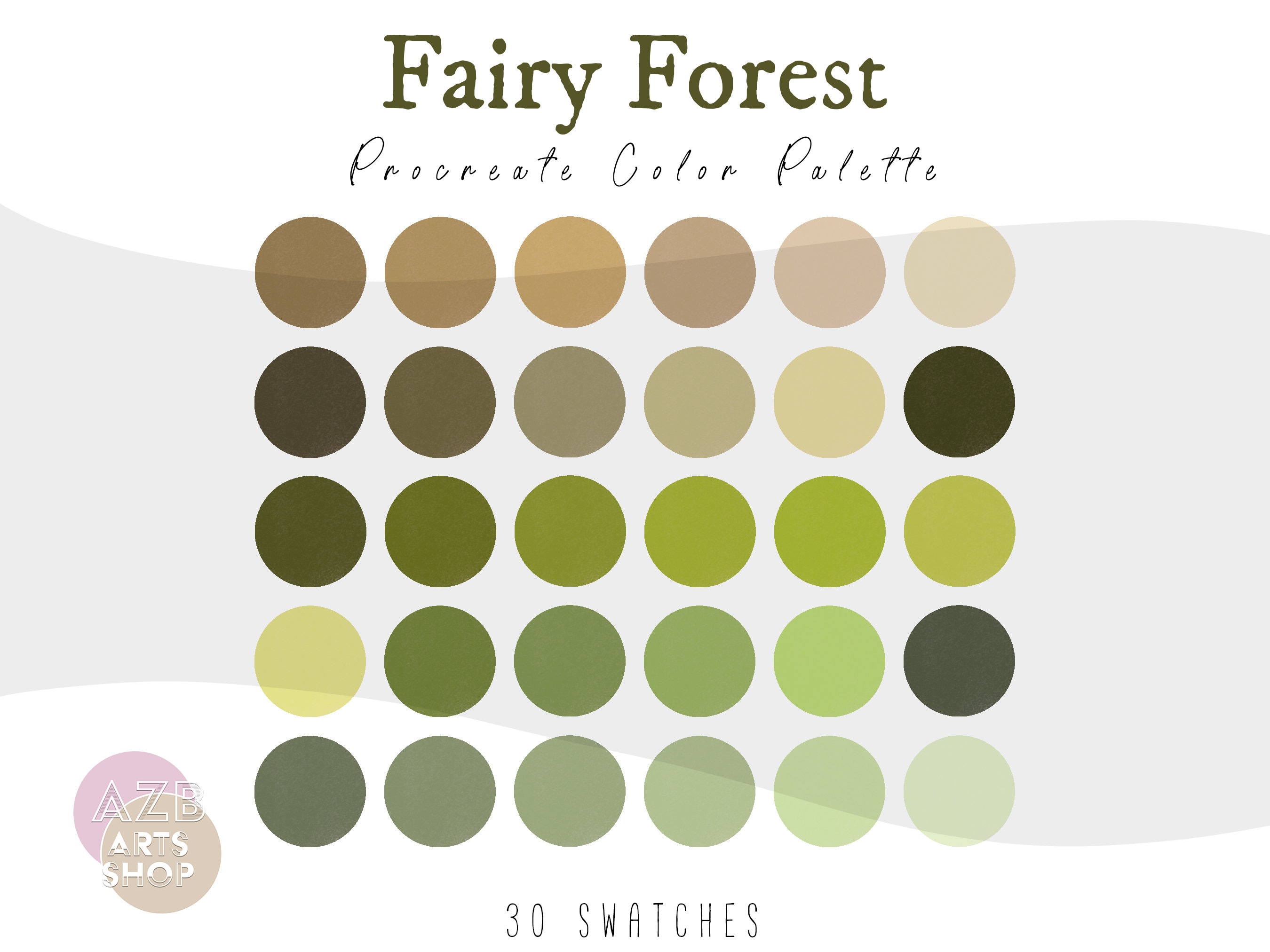 Fairycore Procreate Color Palette Bundle Aesthetic Color Palette for ...