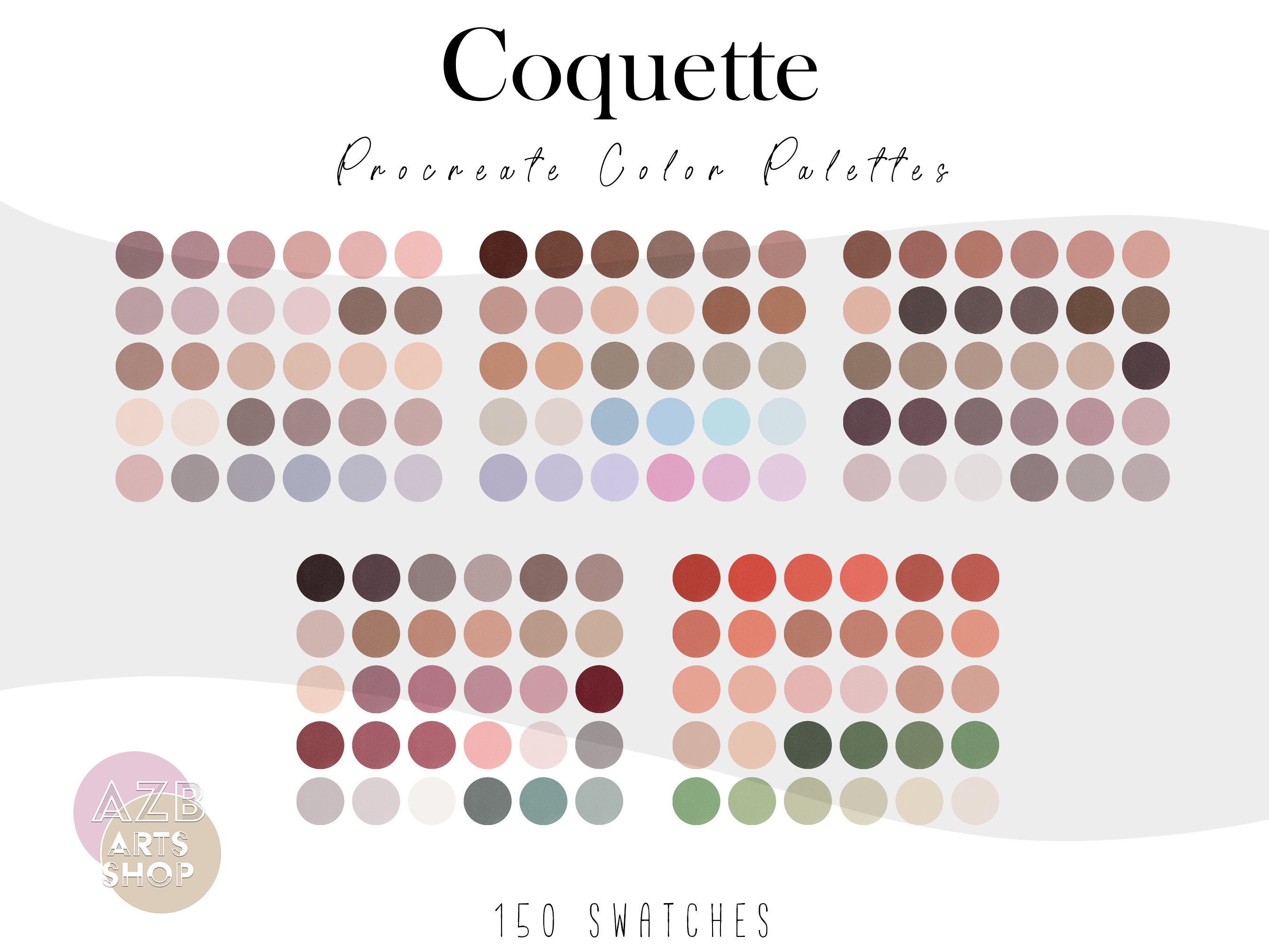 Coquette Procreate Color Palette Bundle Color Palette for Procreate ...