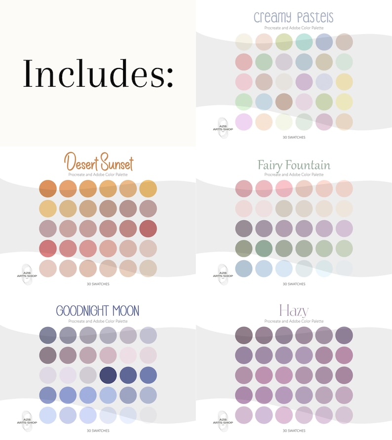 Pastel Soft Kawaii Cute Whimsical Color Palette Vault | 25 Aesthetic ...