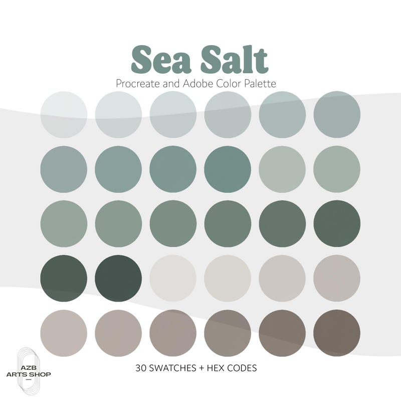Sea Salt Palette - Etsy