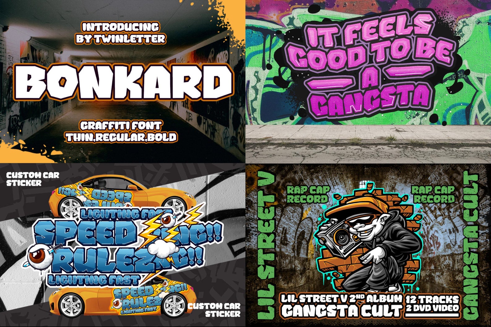 Graffiti Font Bundle Ultimate Graffiti Font Bundle: 26 - Etsy