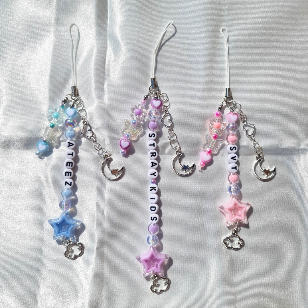 Custom K-pop Keychain | Personalised Phone Charm | K-pop Lightstick ...