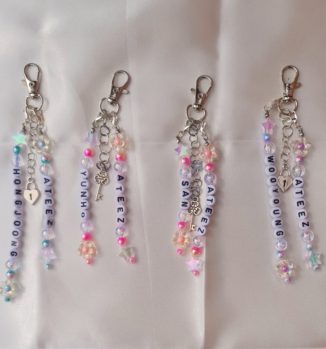 Ateez Keychains Bias Keychain/charm K-pop Phone Charm - Etsy