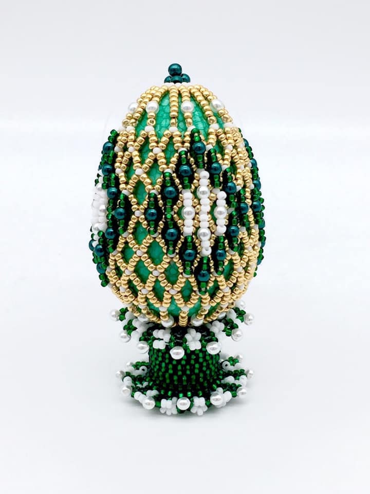 Seed Beaded Easter Egg Pdf Tutorial Etsy 2404