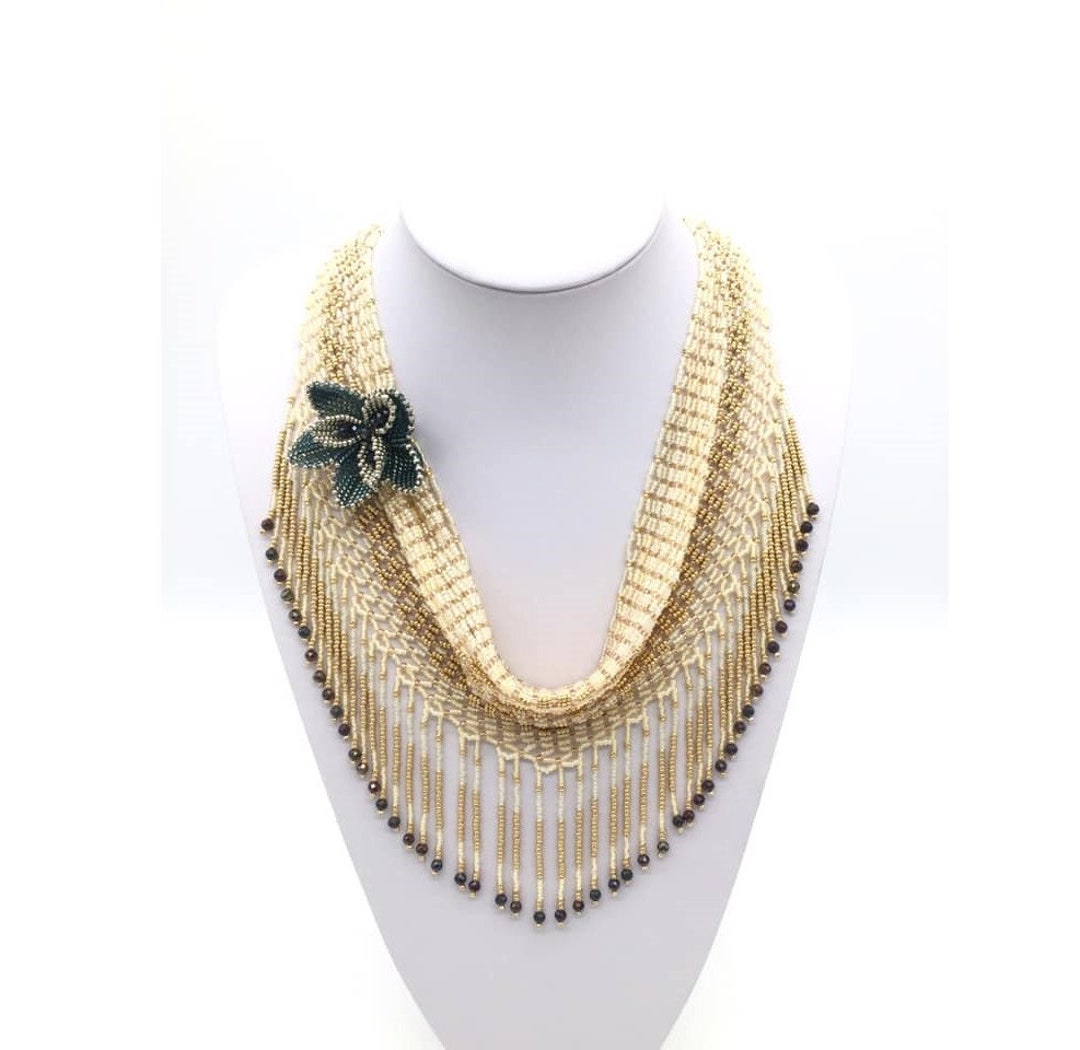 Beaded Scarf Necklace PDF Tutorial - Etsy