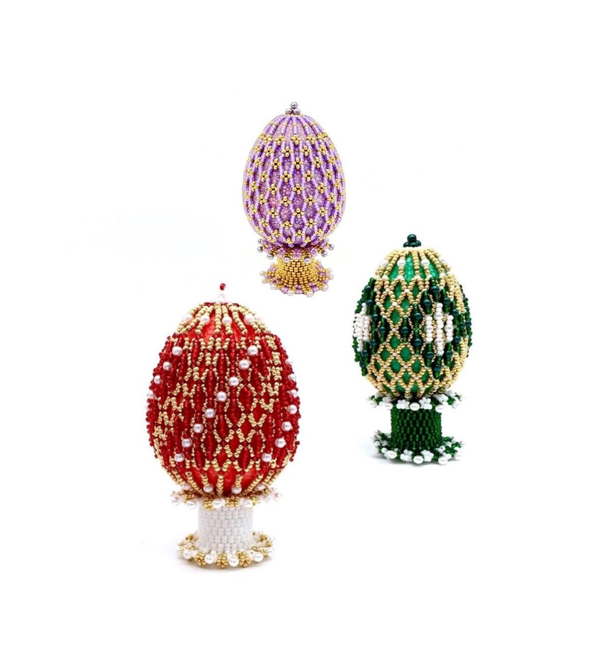 Seed Beaded Easter Egg PDF Tutorial - Etsy