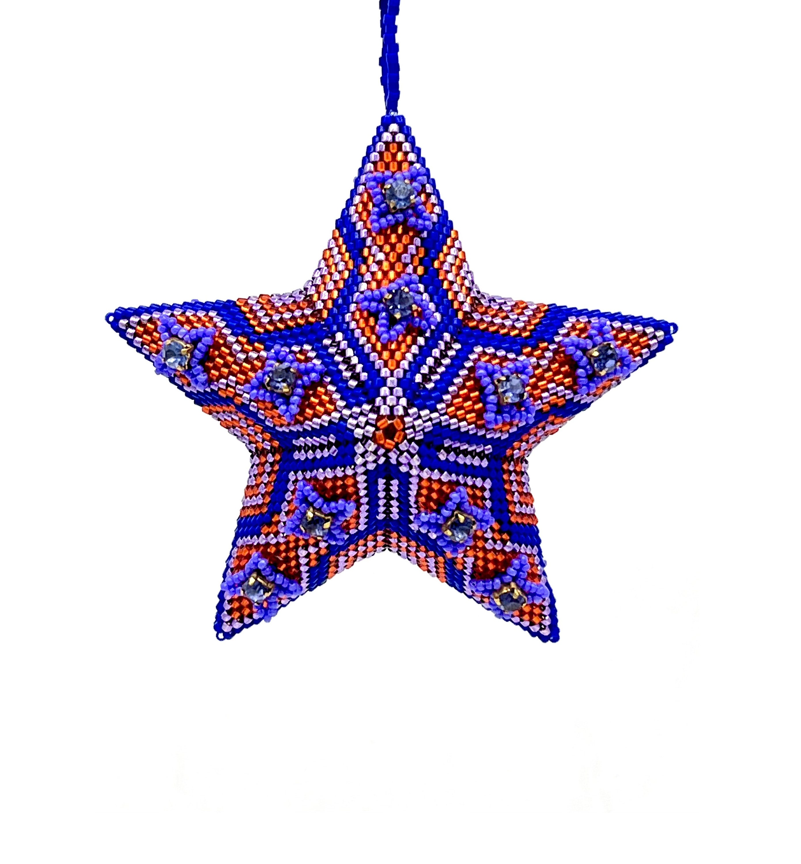 3D Seed Beaded Montee Star PDF Tutorial - Including Basic Star ...