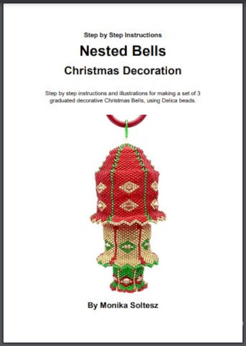 Nested Christmas Bells PDF Tutorial - Etsy
