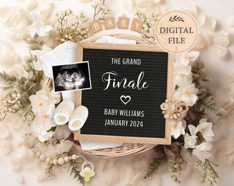 Last Baby Digital Pregnancy Announcement Grand Finale - Etsy