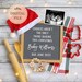 Christmas Cookie Digital Pregnancy Announcement for Social Media With ...