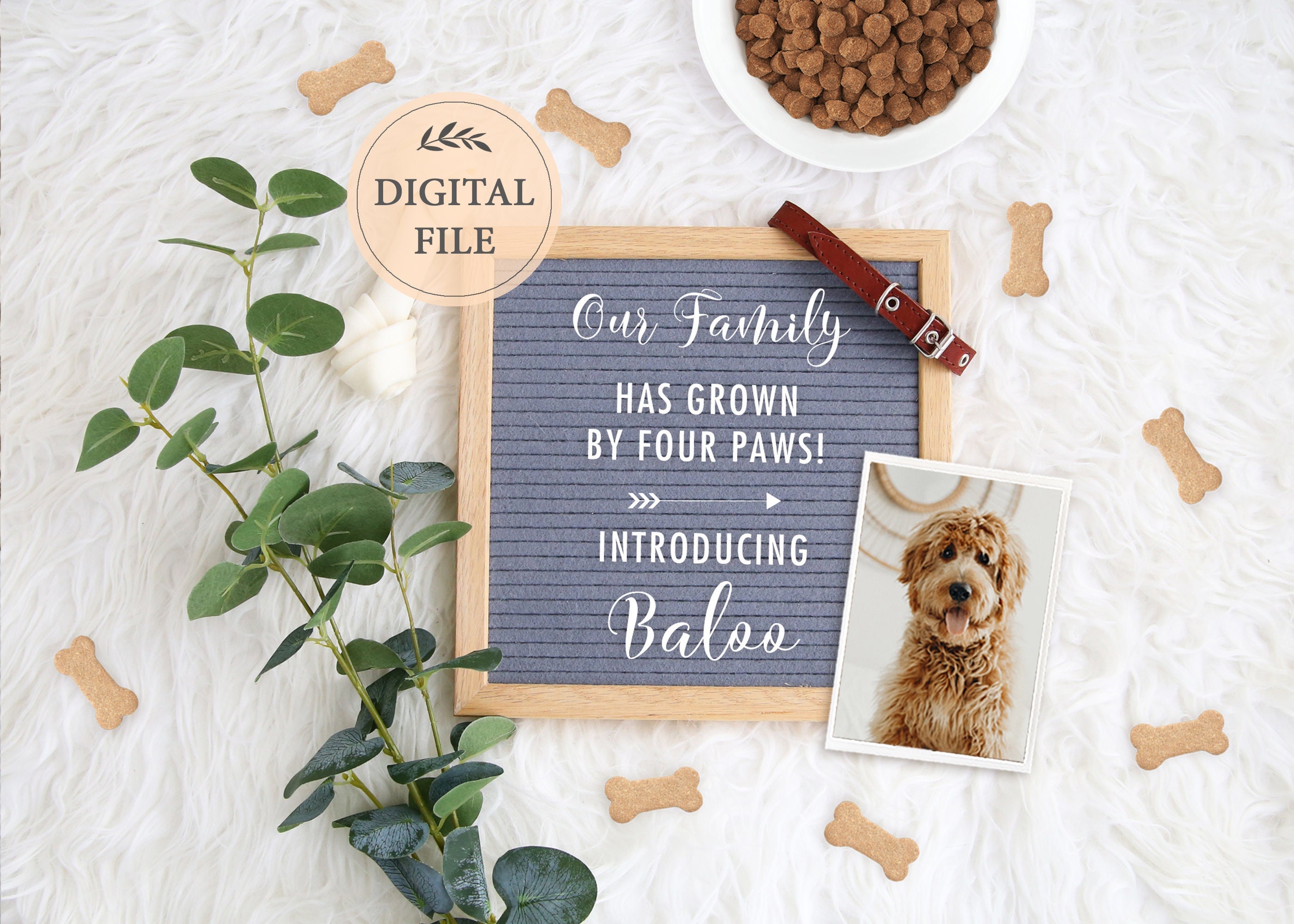 Puppy Announcement Digital File for Social Media New Family - Etsy