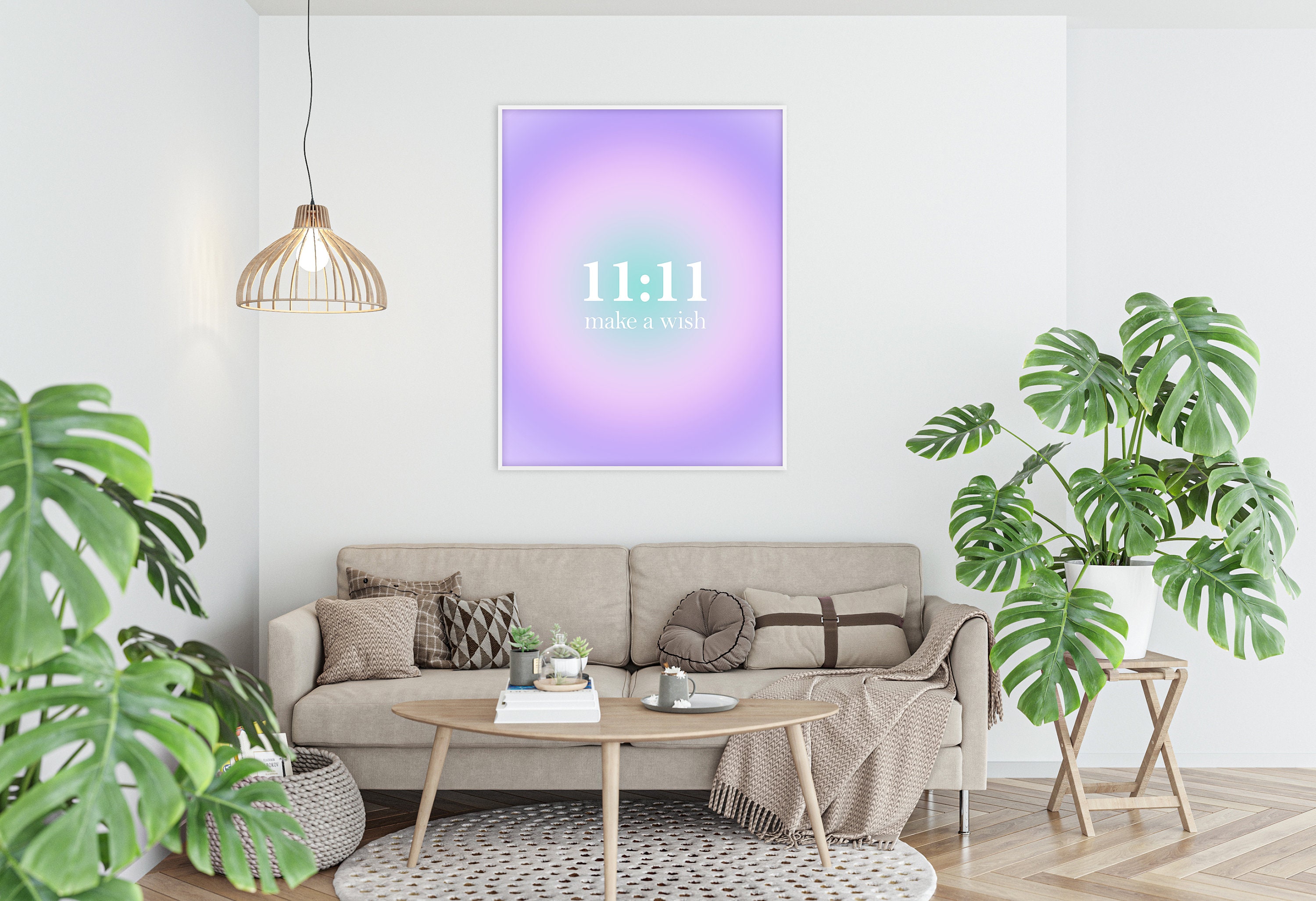 Aura Angel Number Poster 1111 Printable Wall Art Spiritual - Etsy