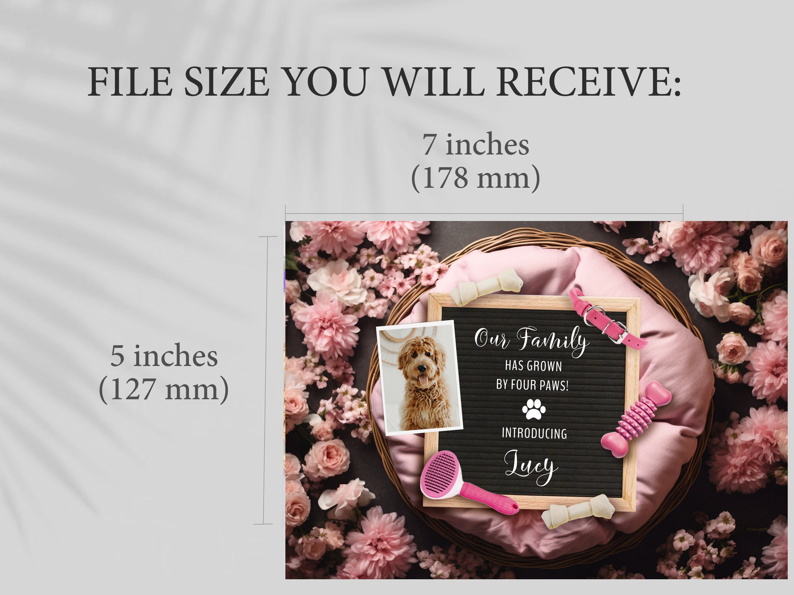 Editable Puppy Announcement: New Pet Social Media Template (digital ...