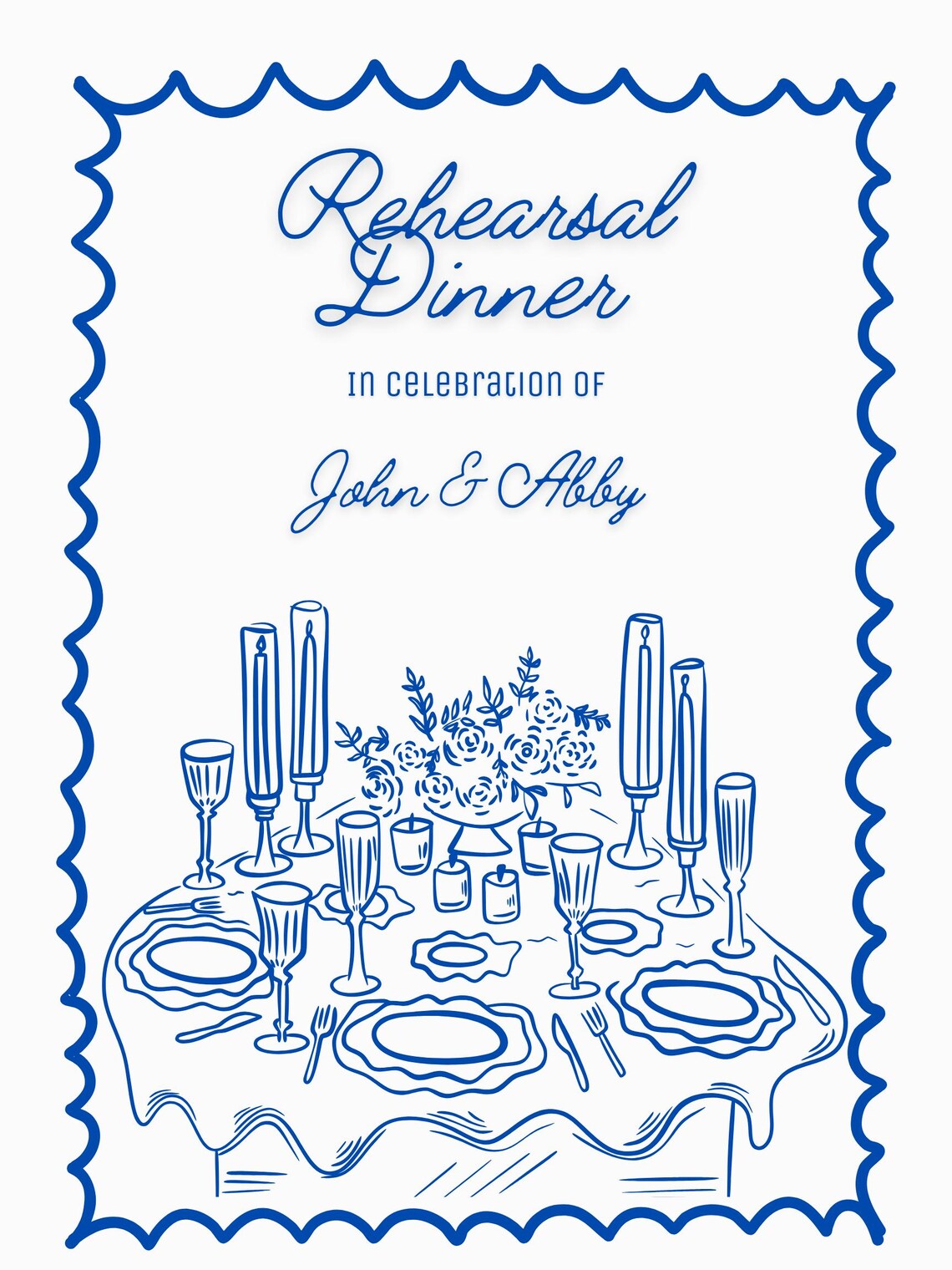 Custom Rehearsal Dinner Signage - Etsy