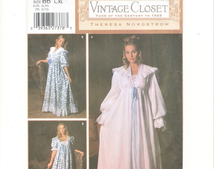 Simplicity 4731 Womens Renaissance Dress Size 12 14 16 18 20 Bust 34 36 ...