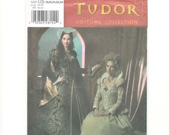 Simplicity 4731 Womens Renaissance Dress Size 12 14 16 18 20 Bust 34 36 ...