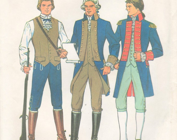 Simplicity 6741 Bicentennial Pattern 1700s Mens Chest Size 40 - Etsy