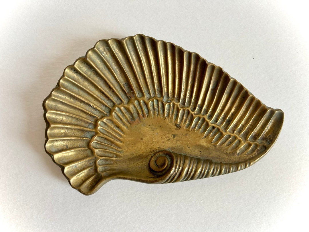 Brass Shell Trinket Dish - Etsy