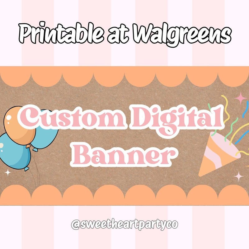 Custom Walgreens Banner - Etsy