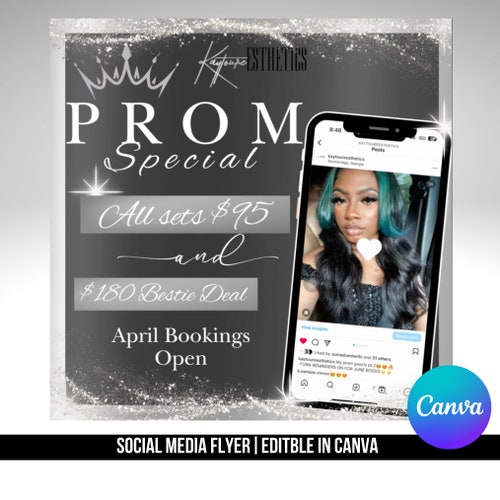 DIY Prom & Graduation Special Flyer Prom Makeup Flyer Makeup - Etsy