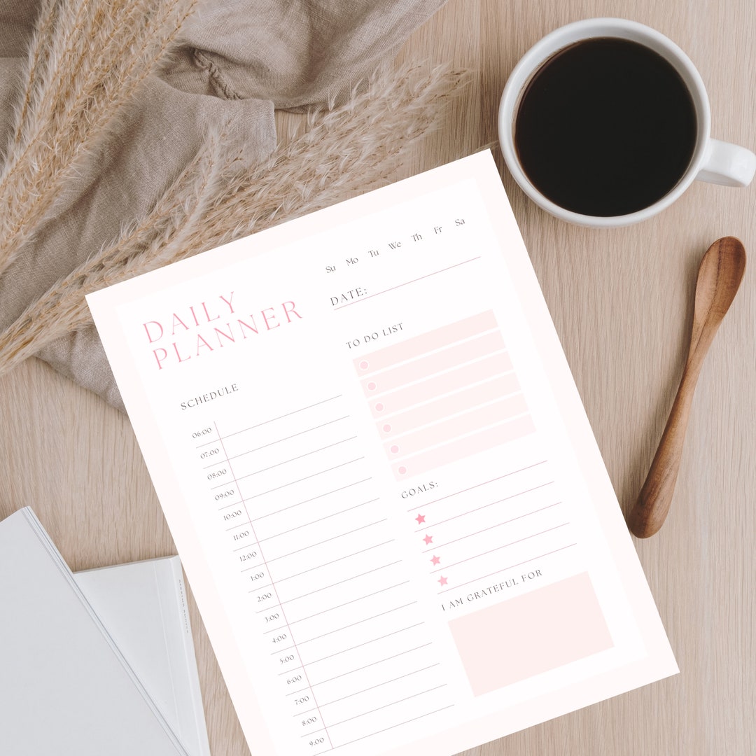 Daily Personal Planner, Printable, Instant Download, Productivity ...