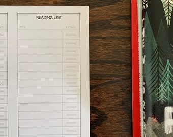 Reading Log Bookmark Set Reading Tracker Bookmarks 100 Book - Etsy