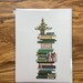 Holiday Book Lover, Tree Greeting Cards, Art Cards, Book Club ...