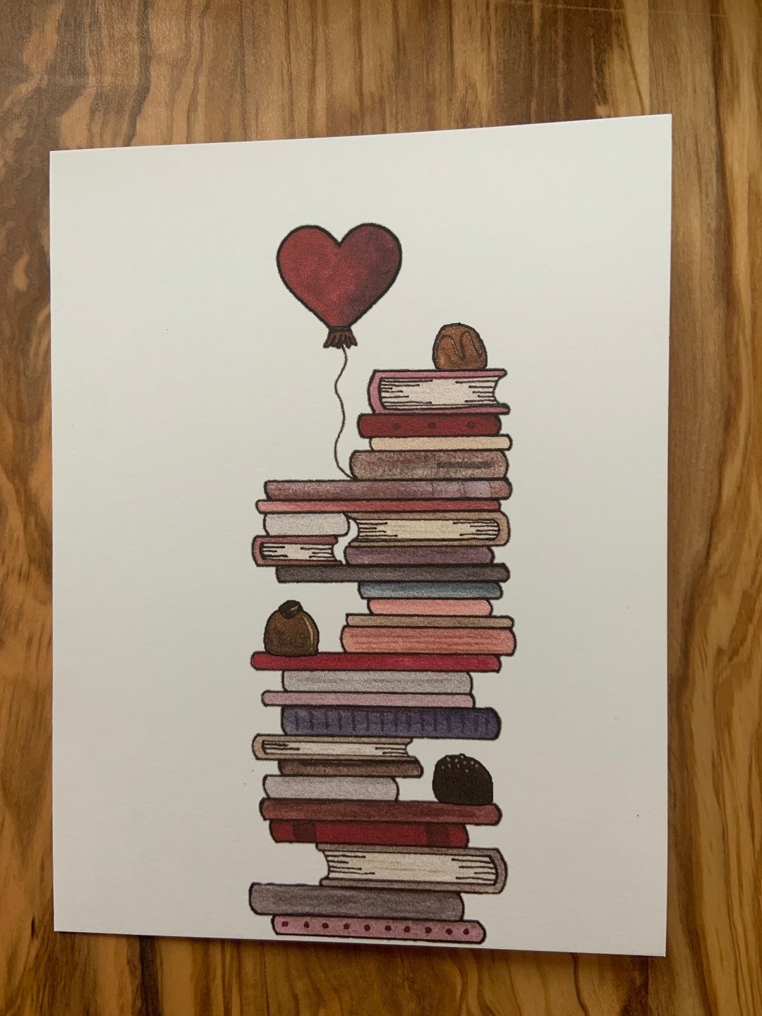 Valentine Book Lover, Greeting Cards, Art Cards, Book Club, Heart ...