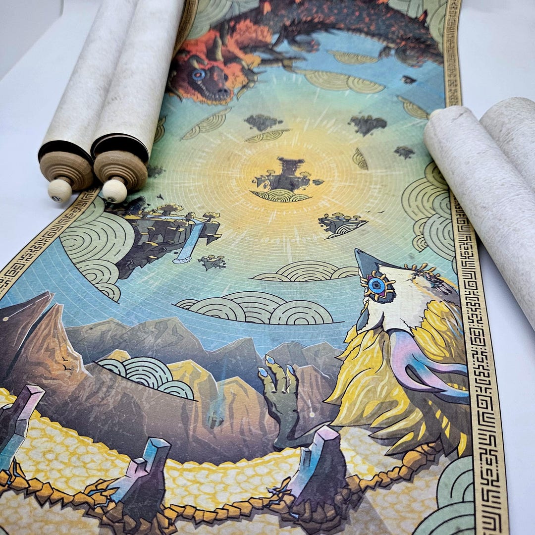 Tears of the Kingdom Zelda Scroll Poster Print - Etsy